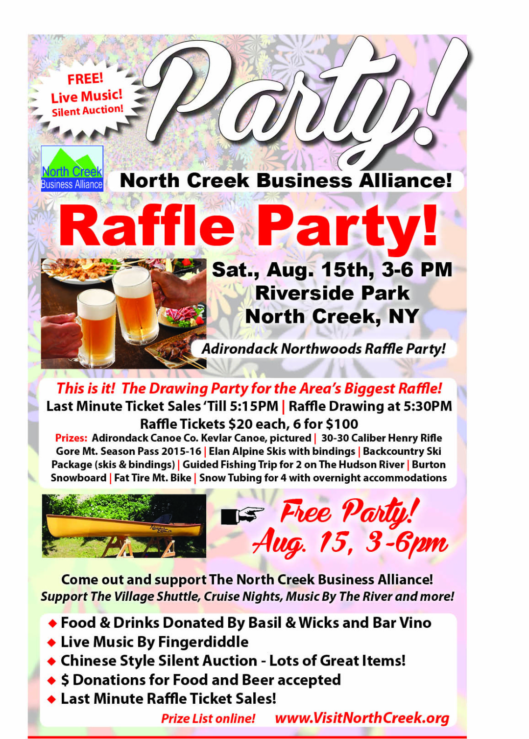 Raffle Party - Visit North Creek